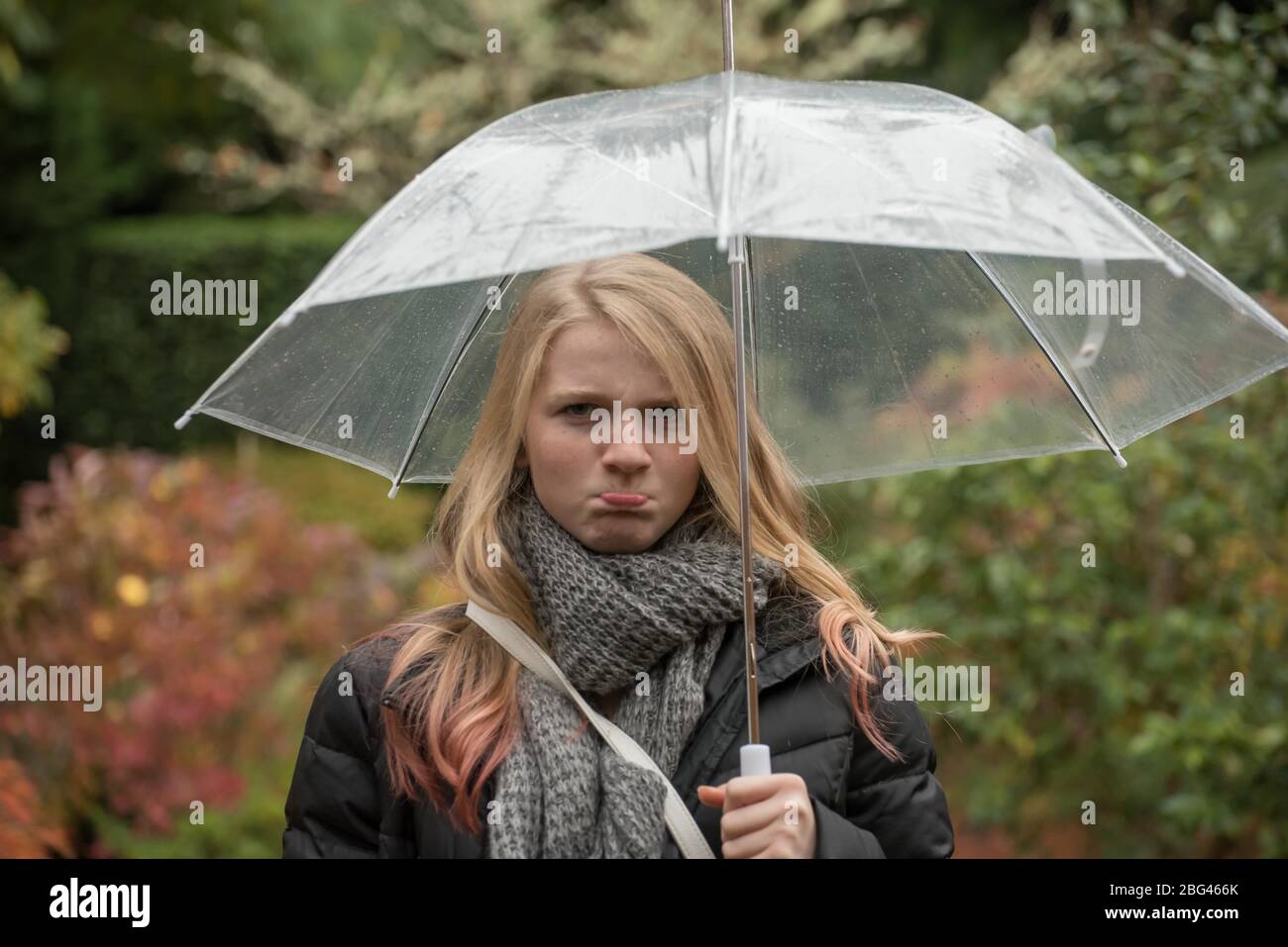 Grumpy child rain hi-res stock photography and images - Alamy
