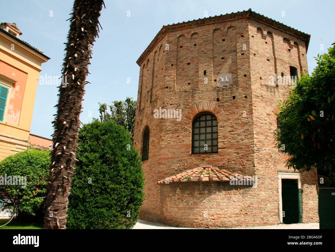 Italy. Ravenna. Baptistery of Neon. Religion building. Western Roman ...