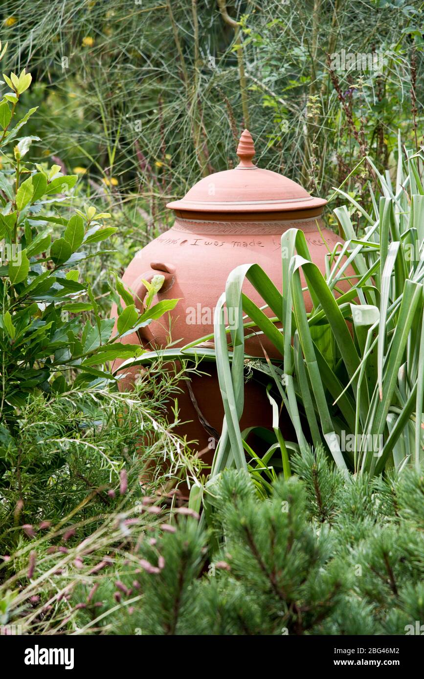 Ornamental garden feature Stock Photo - Alamy