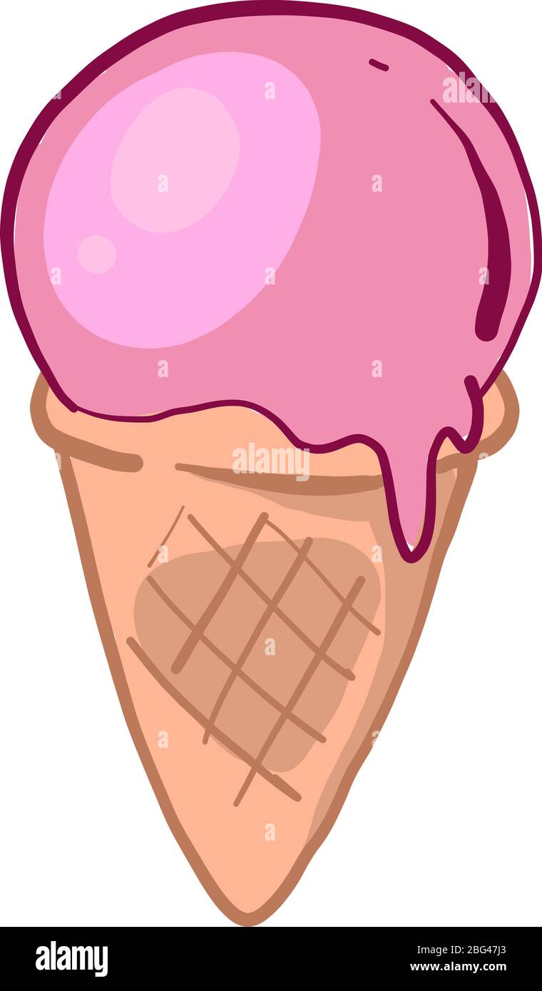 Sweet cream drip pink Cut Out Stock Images & Pictures - Alamy
