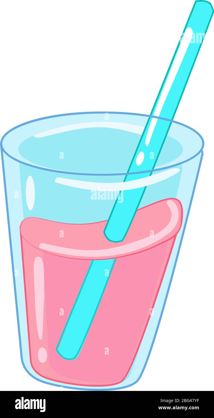Pink juice, vector on white background Stock Vector Image & Art - Alamy