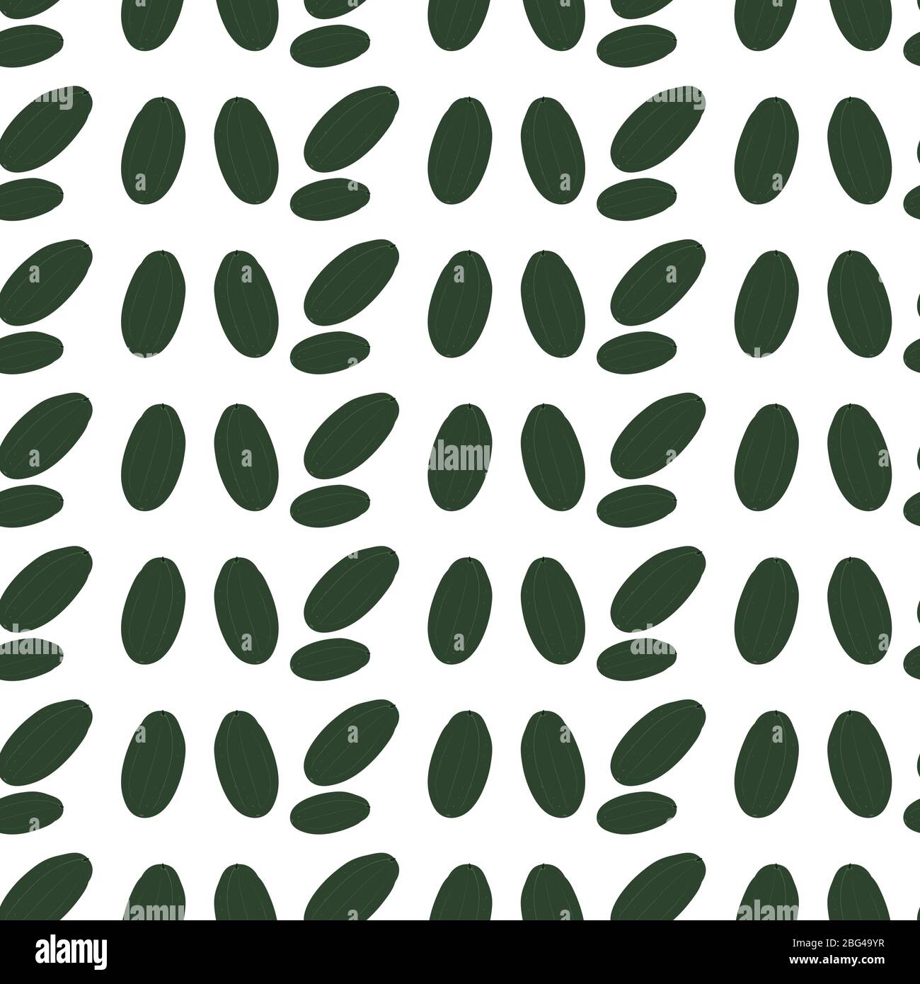 Cucumber wallpaper, illustration, vector on white background Stock ...