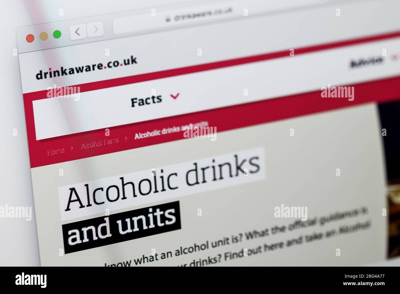 Drinkaware hi-res stock photography and images - Alamy
