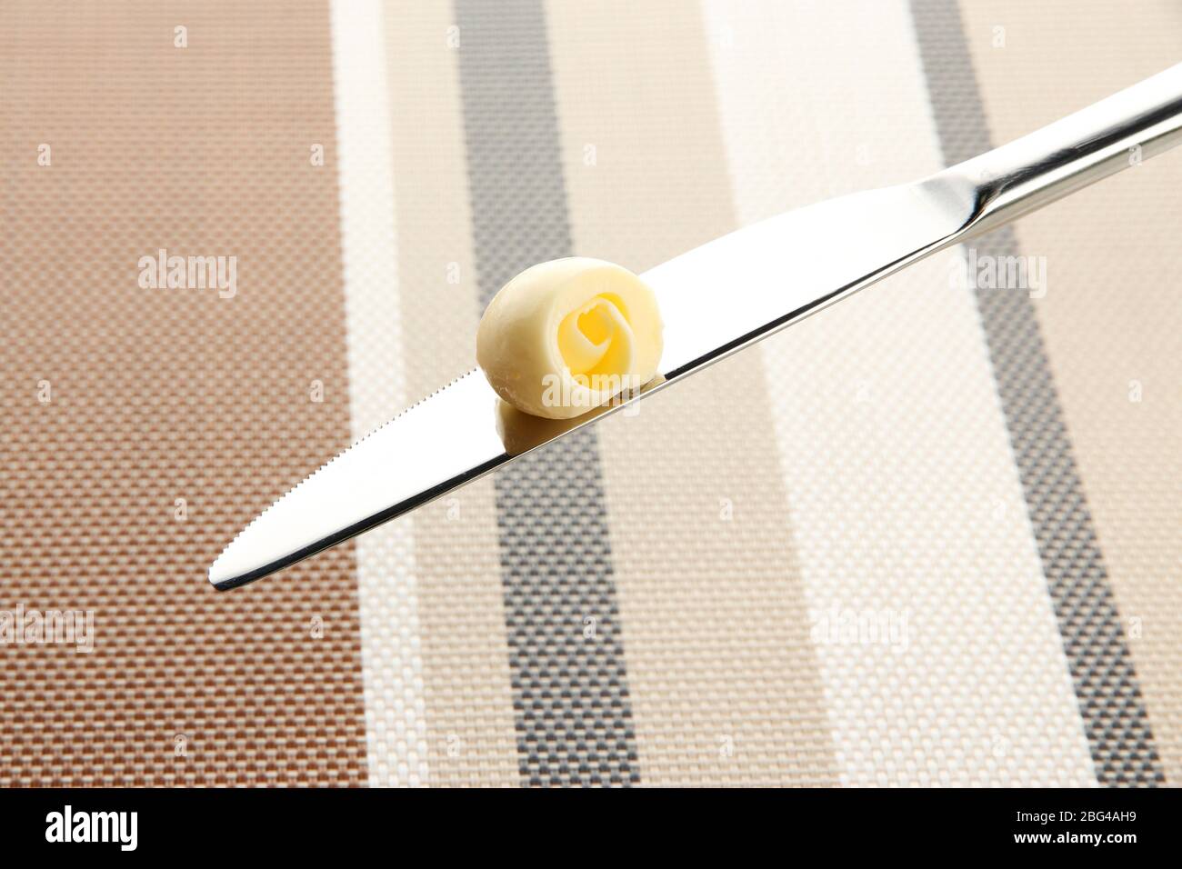 Butter curl on knife hi-res stock photography and images - Alamy