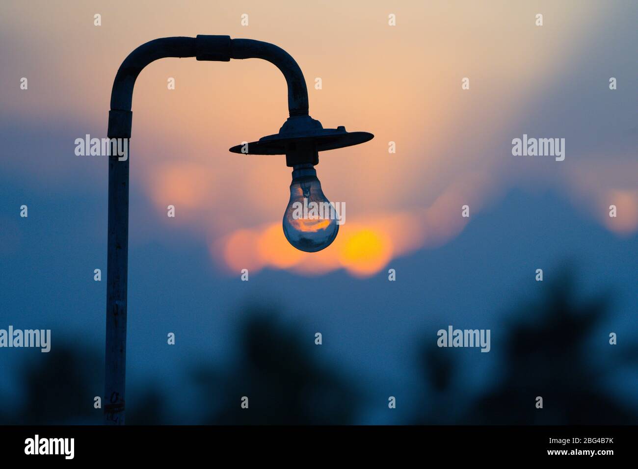 Foreground street light lamp hi-res stock photography and images - Alamy