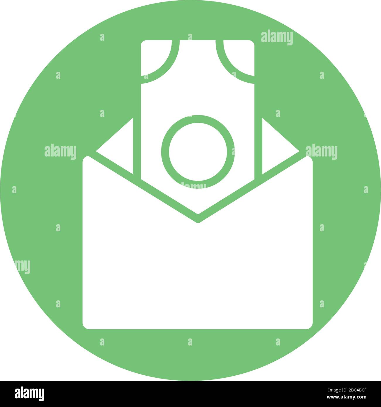 bill in envelope mail block style icon Stock Vector Image & Art - Alamy