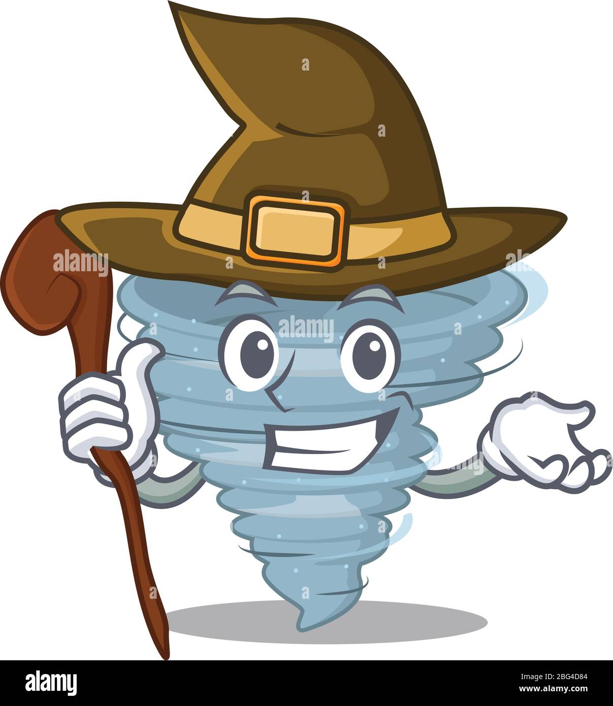 Tornado sneaky and tricky witch cartoon character Stock Vector Image ...