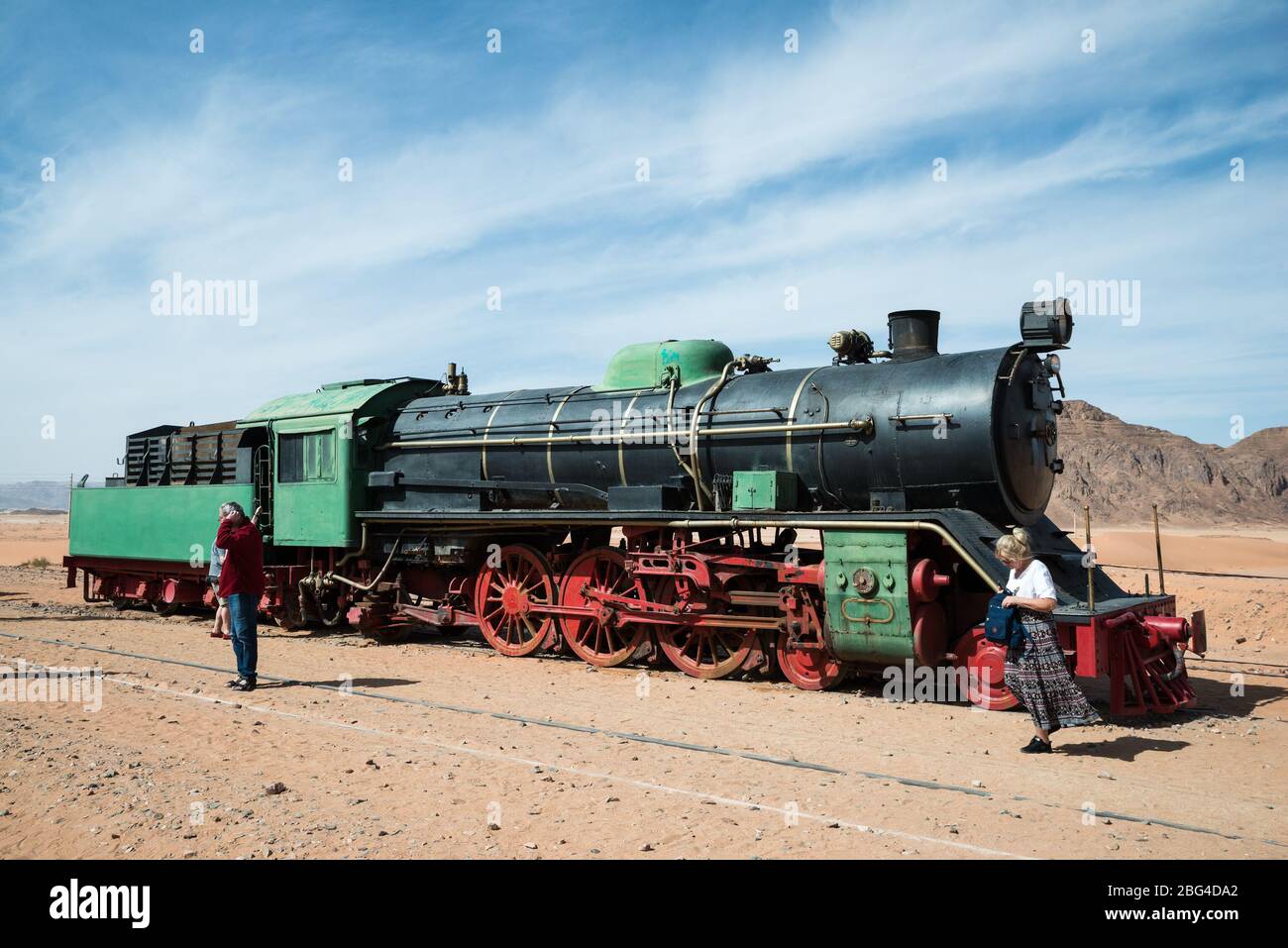 steam locomotive, Hejaz Railway, Wadi Rum, Jordan Stock Photo - Alamy