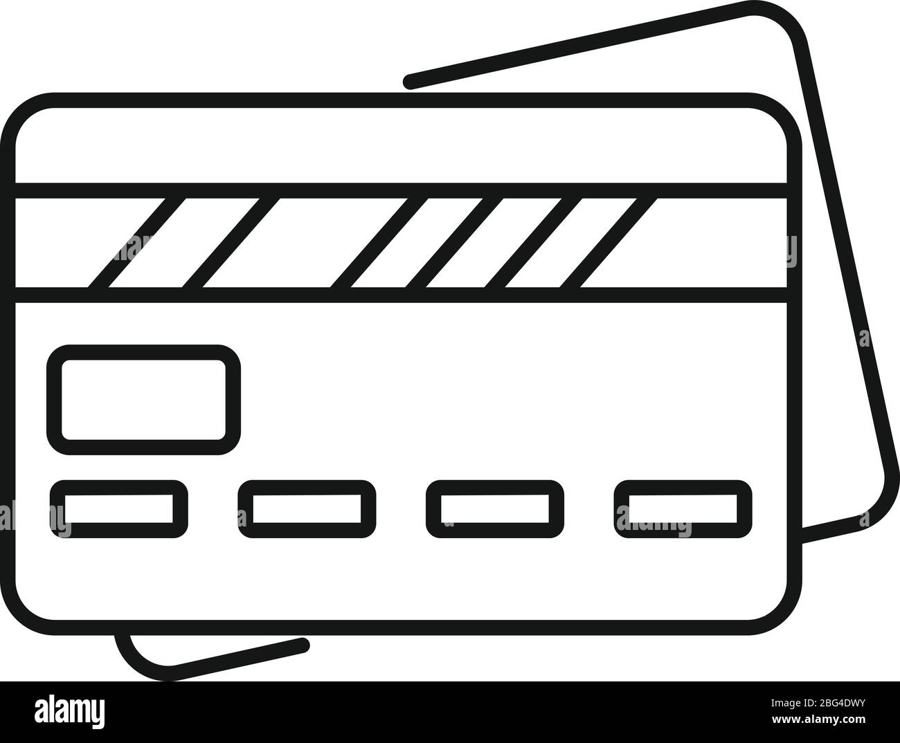 Money credit cards icon. Outline money credit cards vector icon for web ...