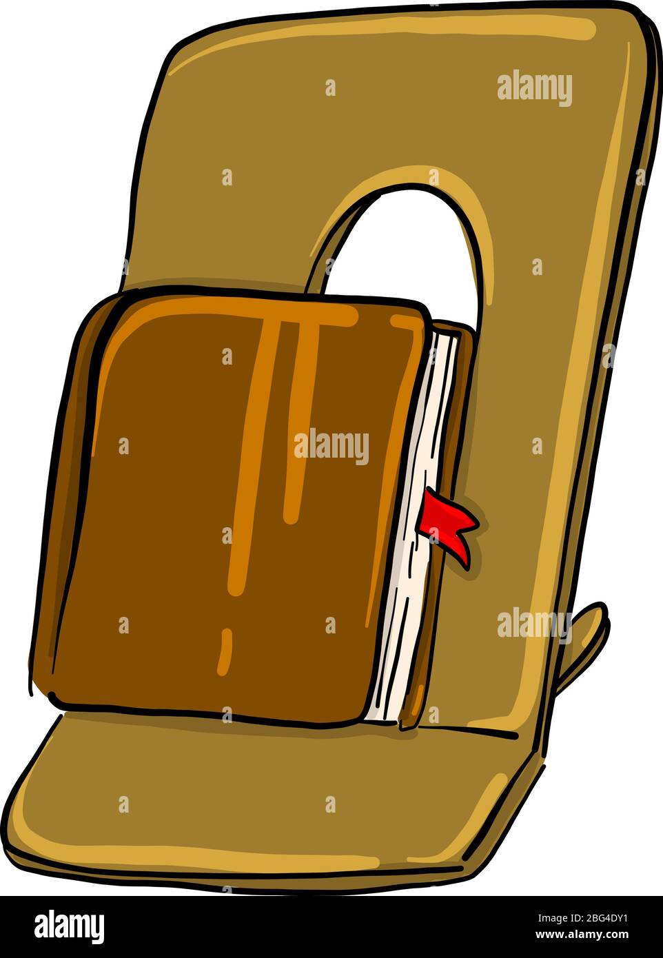 Book stand, illustration, vector on white background Stock Vector Image ...