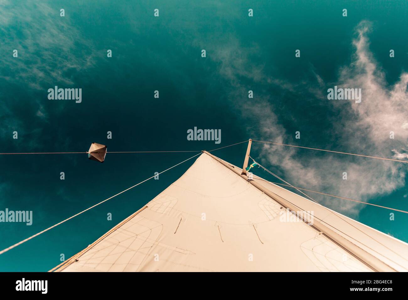 Detailed closeup sail fabric hi-res stock photography and images - Alamy
