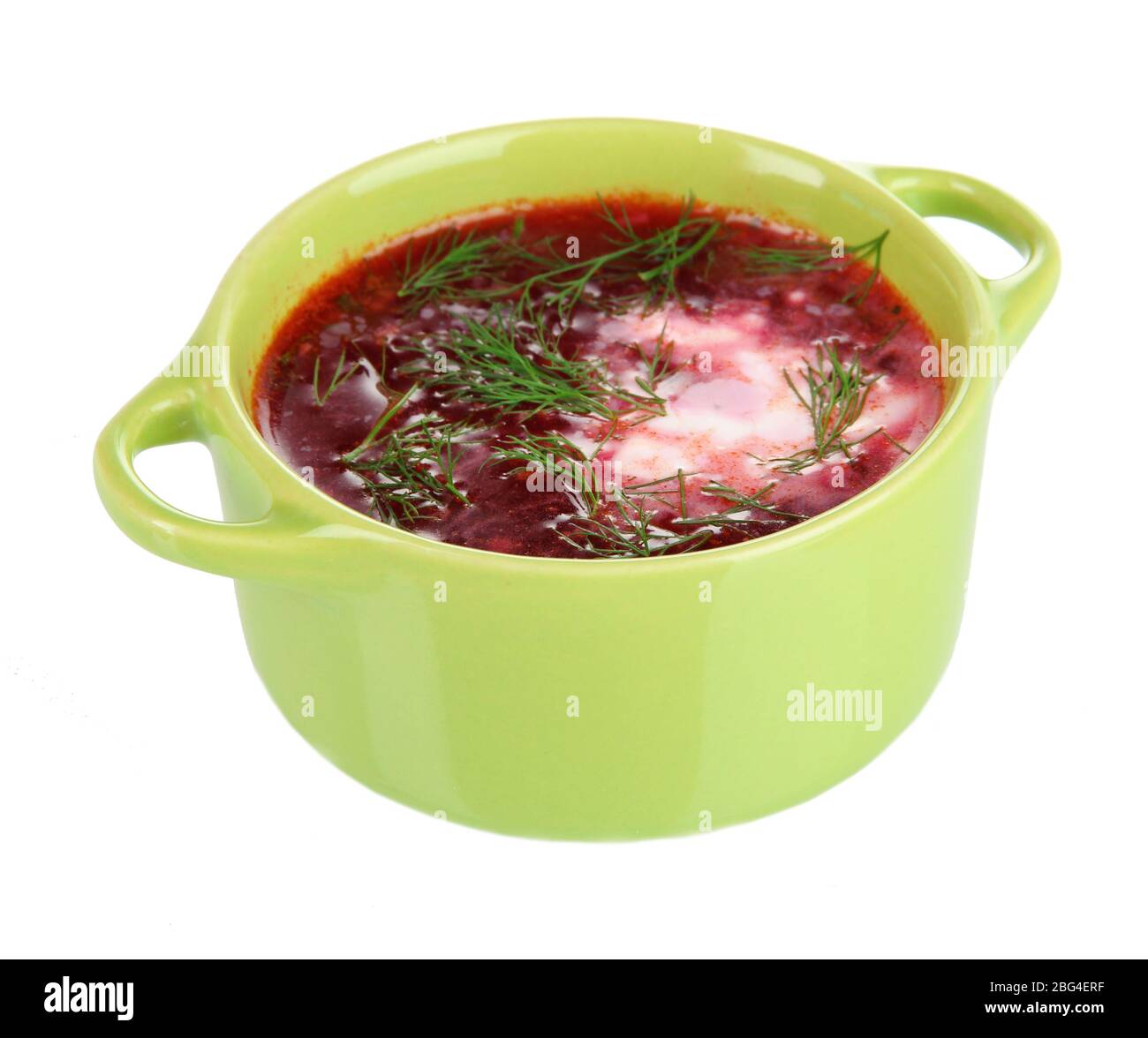 Delicious borsch isolated on white Stock Photo - Alamy