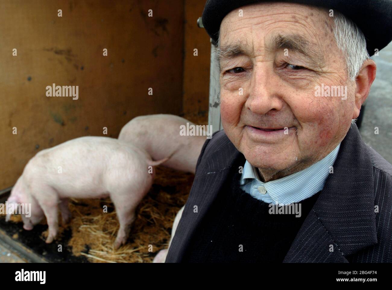 Farmer pig spain hi-res stock photography and images - Alamy
