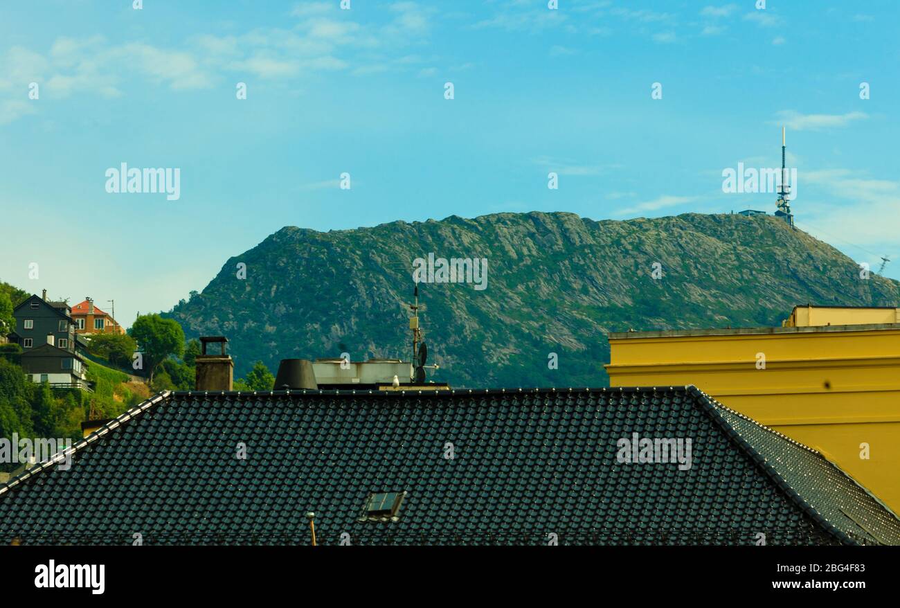 Bergen - gate to the fjord in Norway, Scandinavia Stock Photo - Alamy