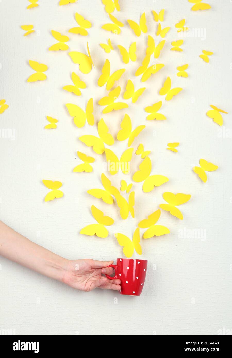 Yellow fantasy butterflies clip art hi-res stock photography and images ...