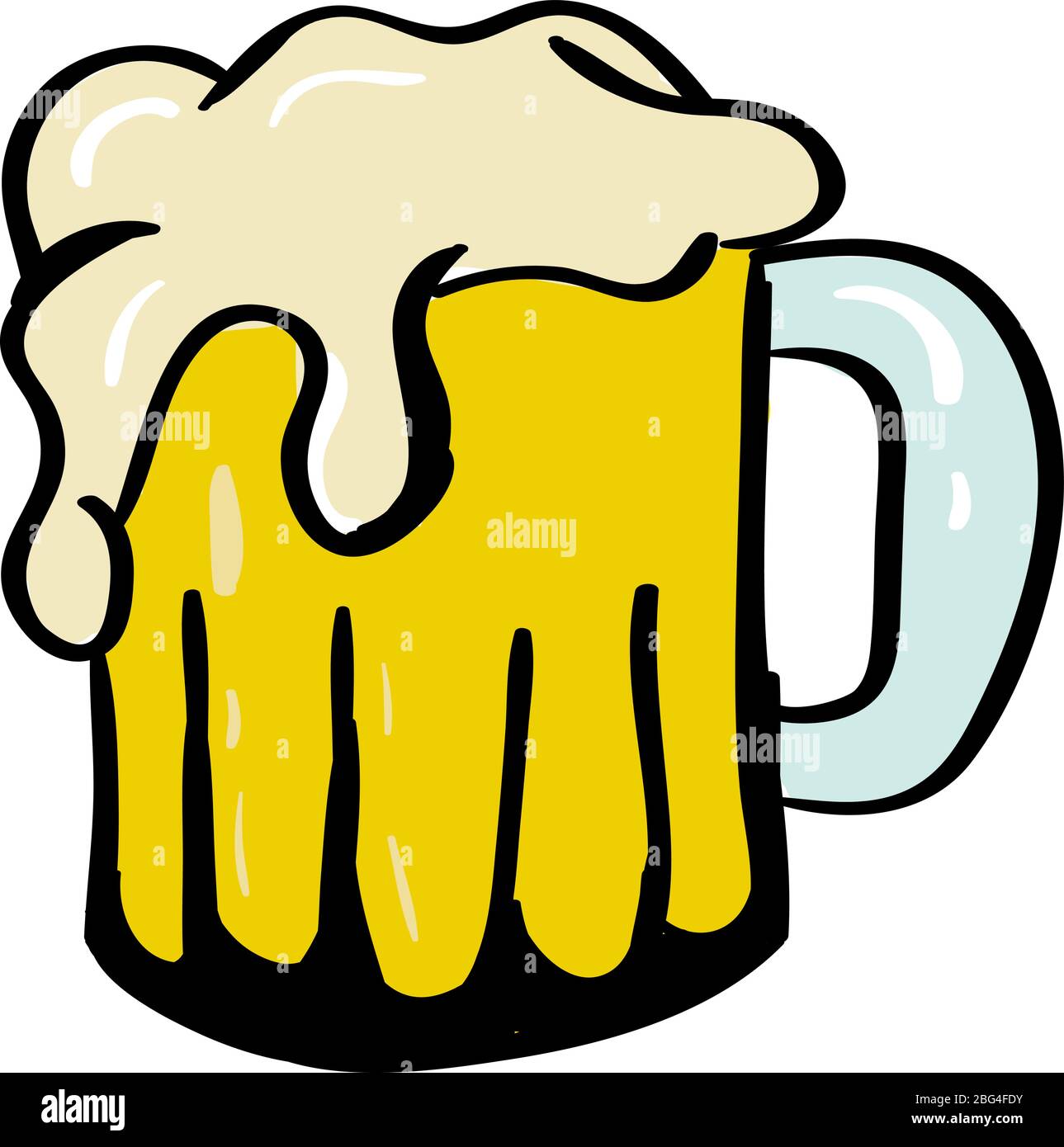 Beer, illustration, vector on white background Stock Vector Image & Art ...