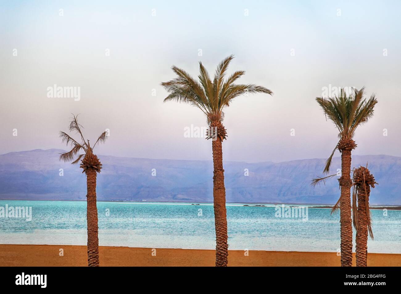 Dead sea tourist resort at sunset hi-res stock photography and images ...