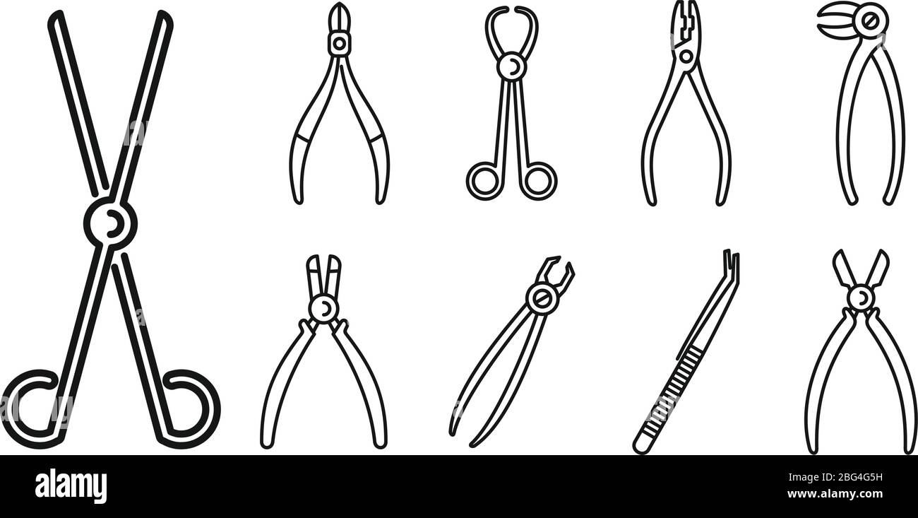 Laboratory Tongs Drawing