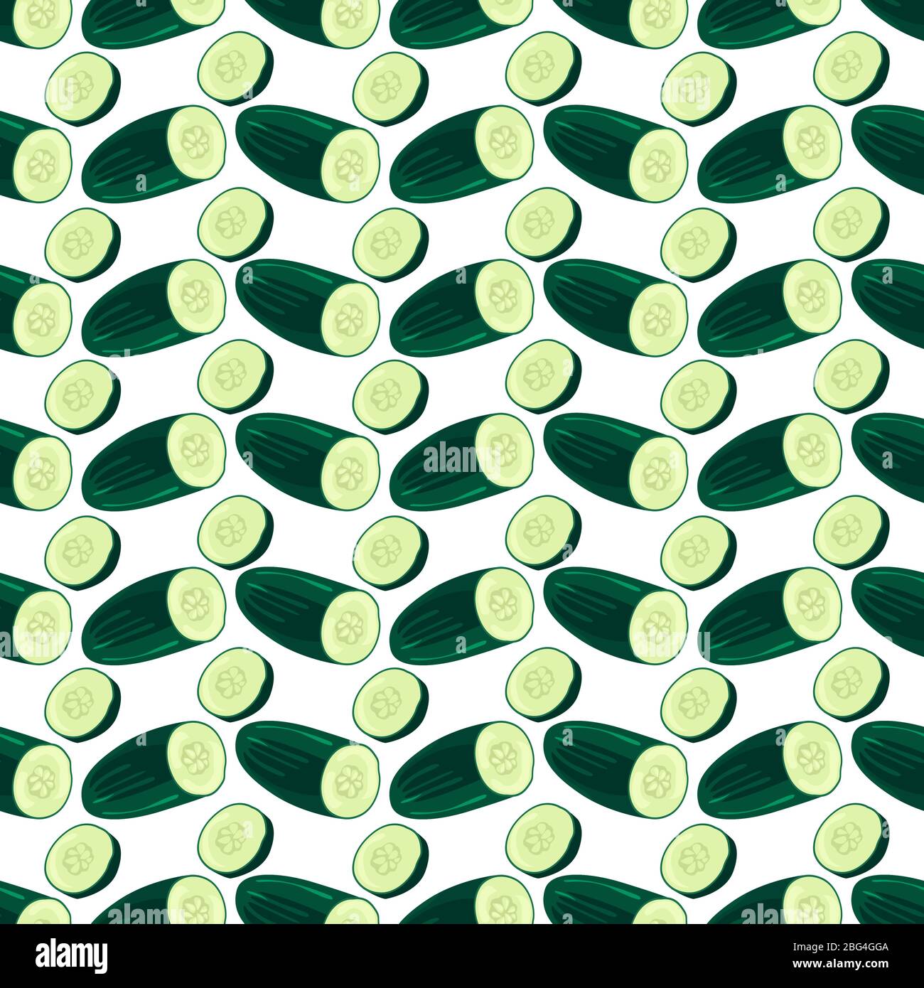 Cucumber pattern hi-res stock photography and images - Alamy