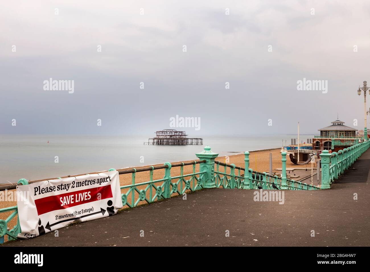 the lock down in Brighton Stock Photo - Alamy