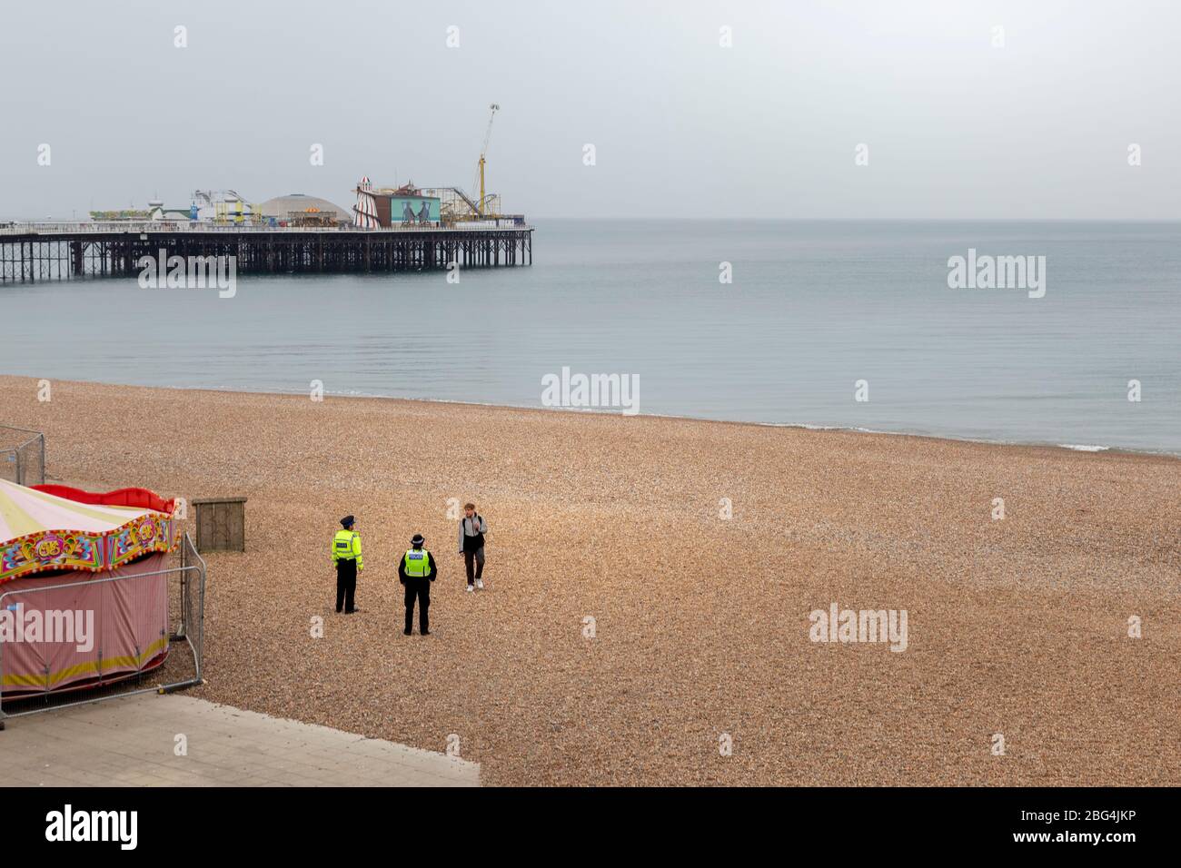 the lock down in Brighton Stock Photo - Alamy