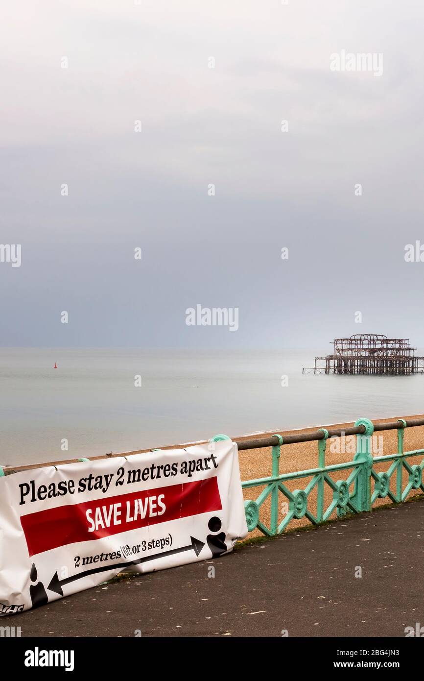 the lock down in Brighton Stock Photo - Alamy