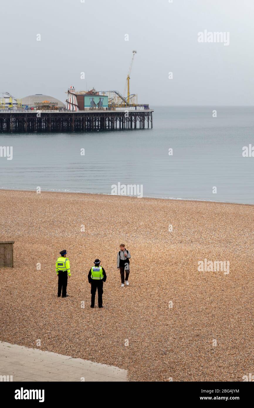 the lock down in Brighton Stock Photo - Alamy