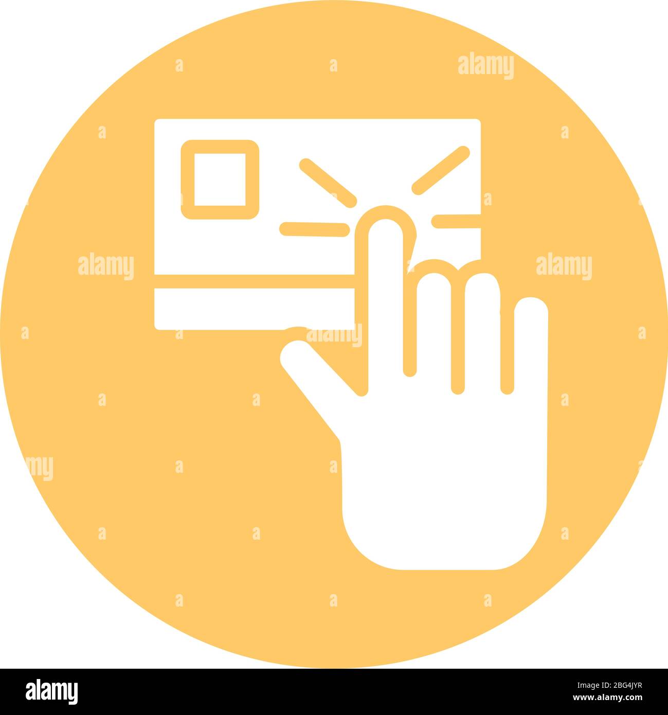 hand index credit card block style icon Stock Vector Image & Art - Alamy