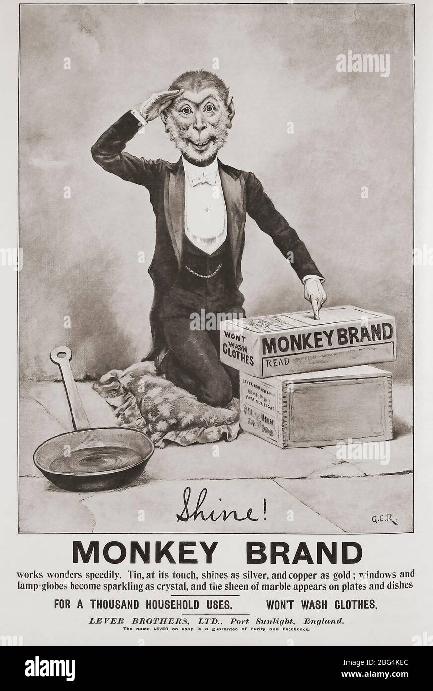 Monkey advertisement hi-res stock photography and images - Alamy