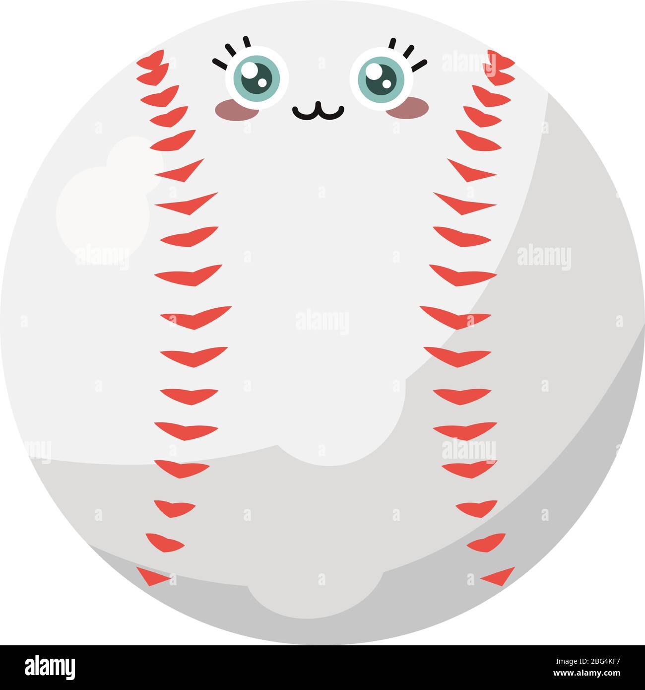 Baseball ball, illustration, vector on white background Stock Vector ...