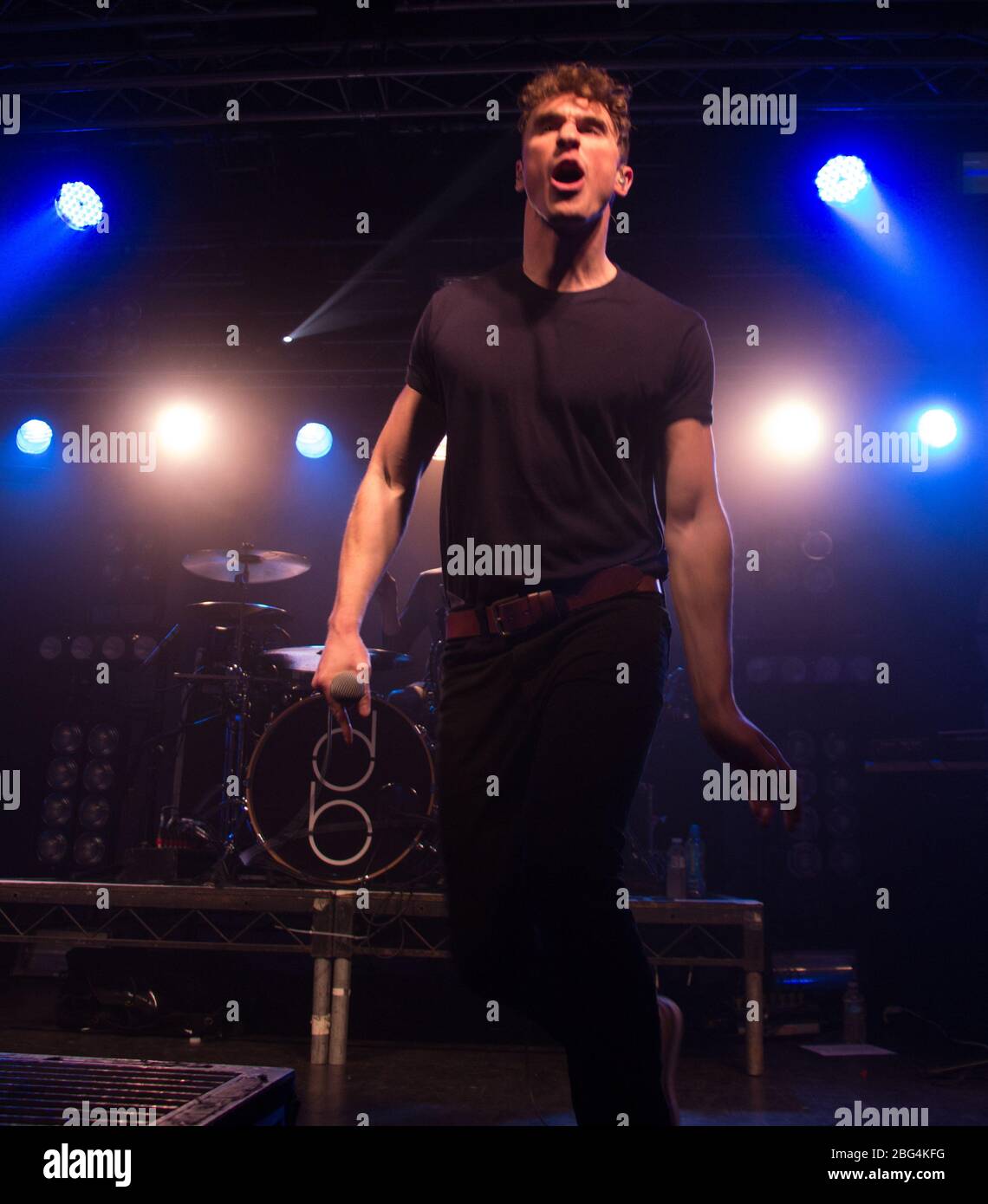 Rob Damiani Singer from Don Broco live at liverpool o2 academy uk ...