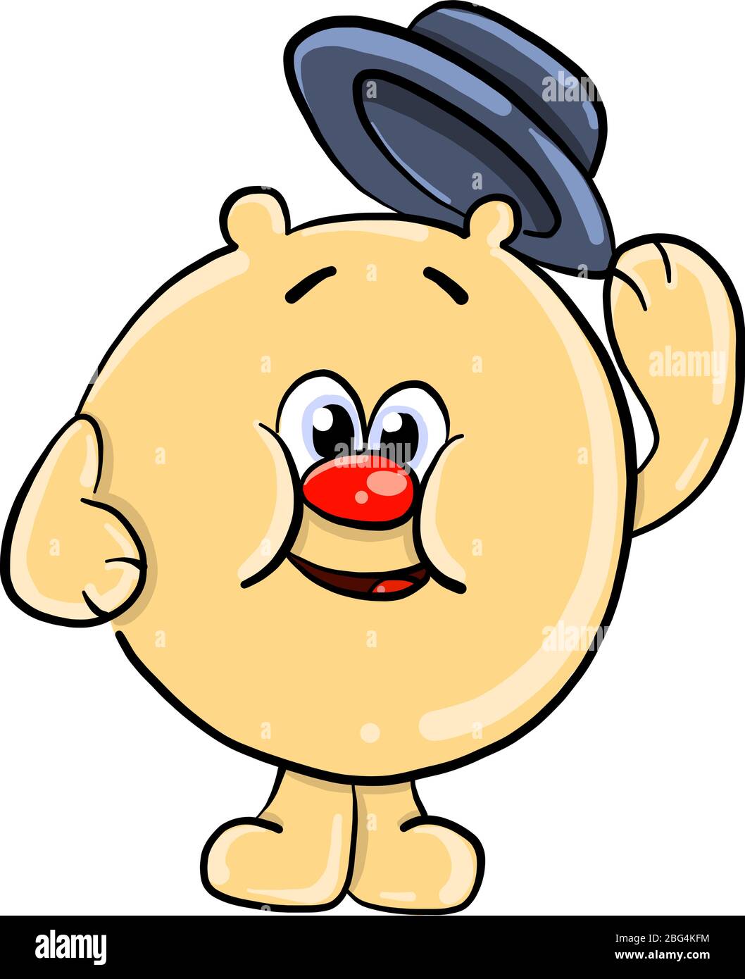 Little round bear, illustration, vector on white background Stock ...