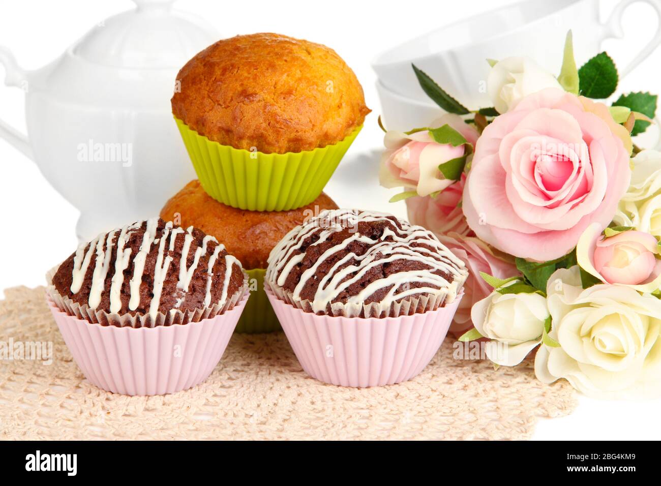 Sweet cupcakes close up Stock Photo - Alamy