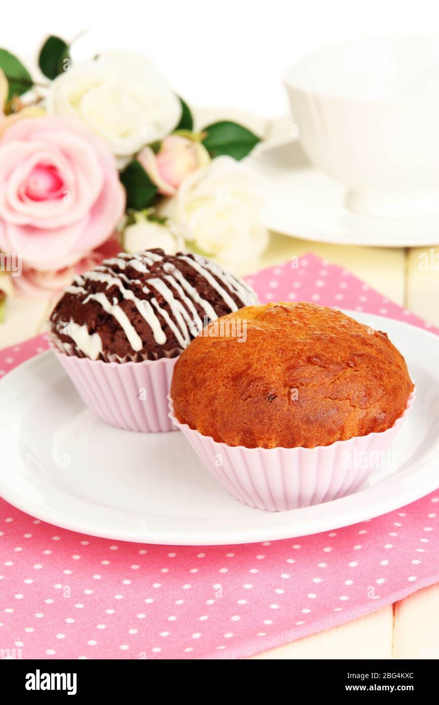 Sweet cupcakes close up Stock Photo - Alamy