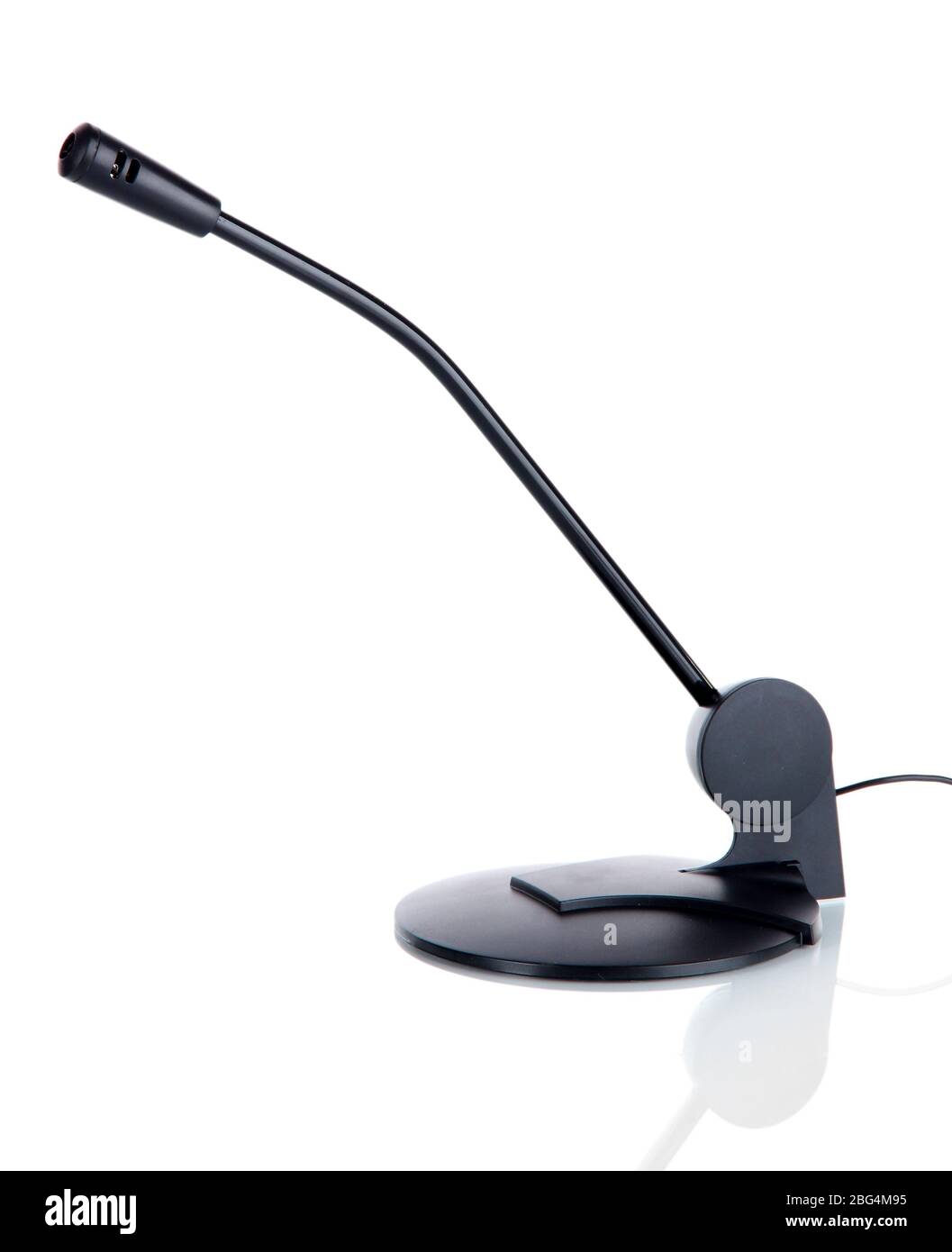 Computer microphone isolated on white Stock Photo - Alamy