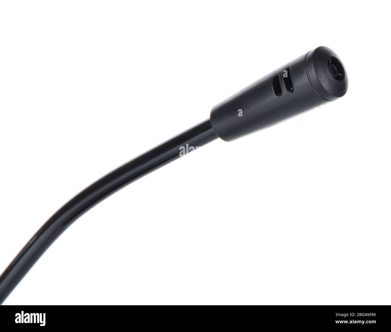Computer microphone isolated on white Stock Photo - Alamy