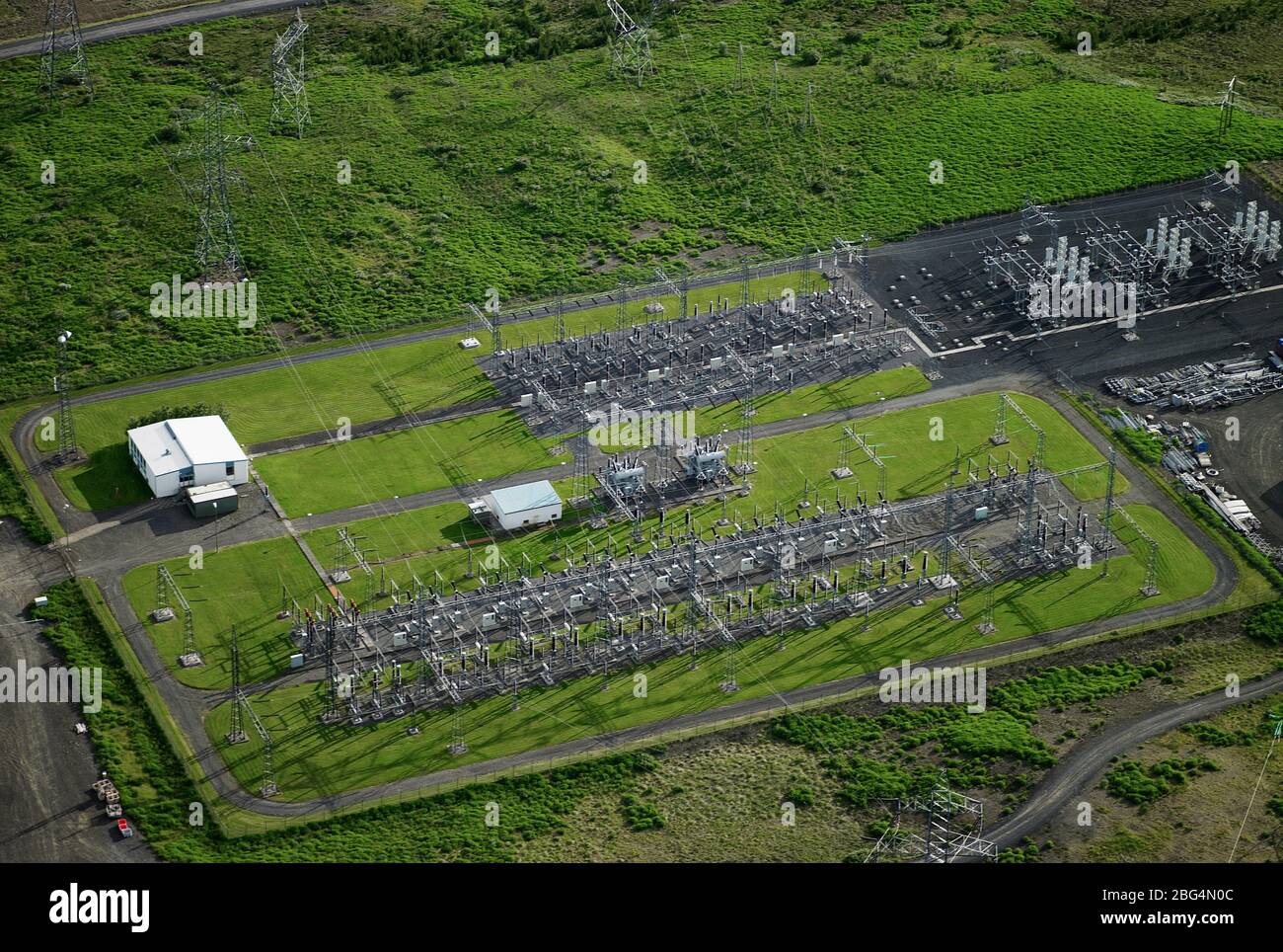 Electrical transformation station electricity hi-res stock photography ...