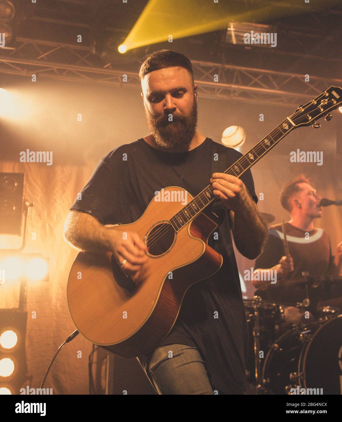 Simon Delaney guitarist from don broco live at liverpool o2 academy ...