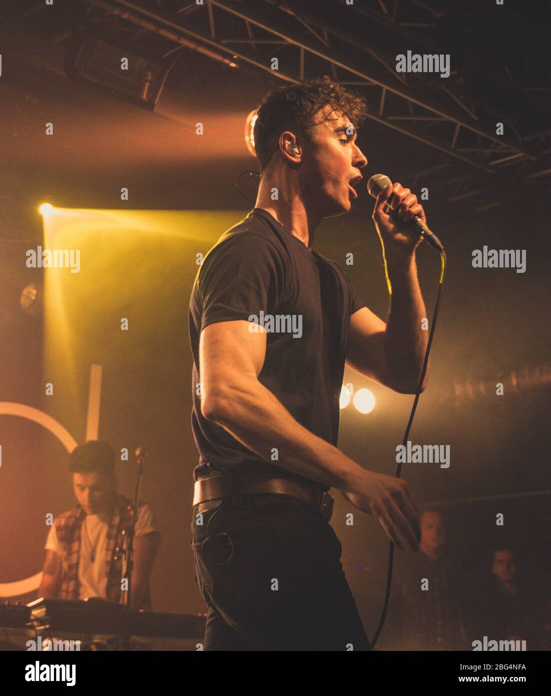 Rob Damiani Singer from Don Broco live at liverpool o2 academy uk ...