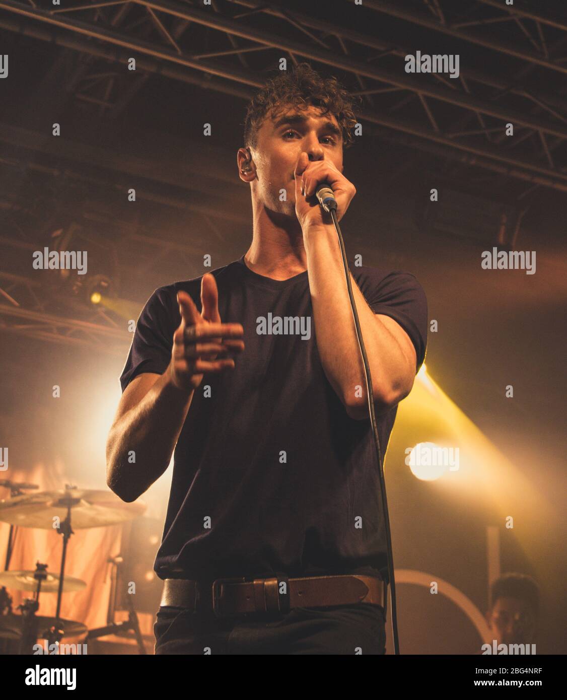 Rob Damiani Singer from Don Broco live at liverpool o2 academy uk ...