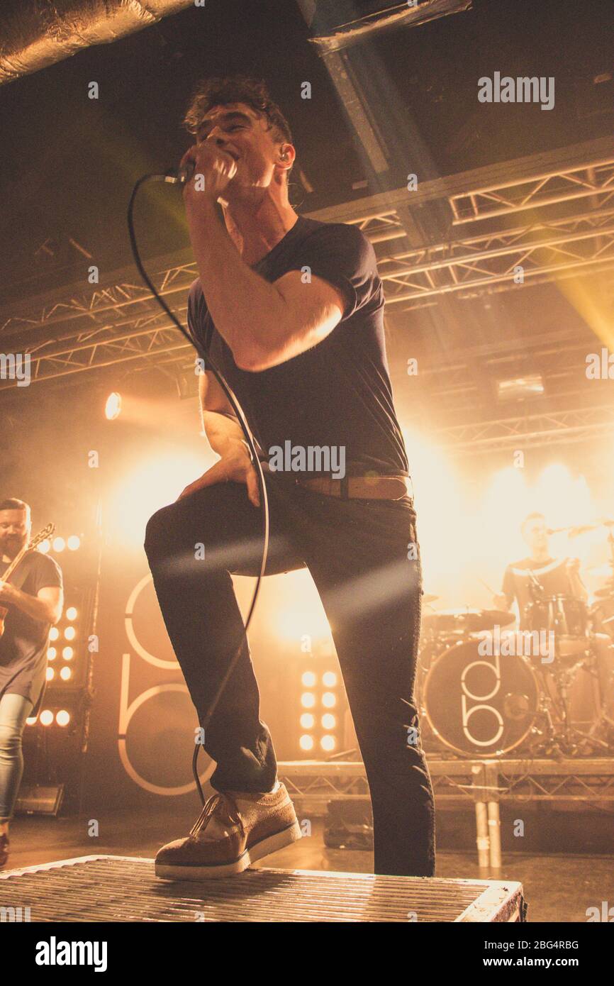 Rob Damiani Singer from Don Broco live at liverpool o2 academy uk ...