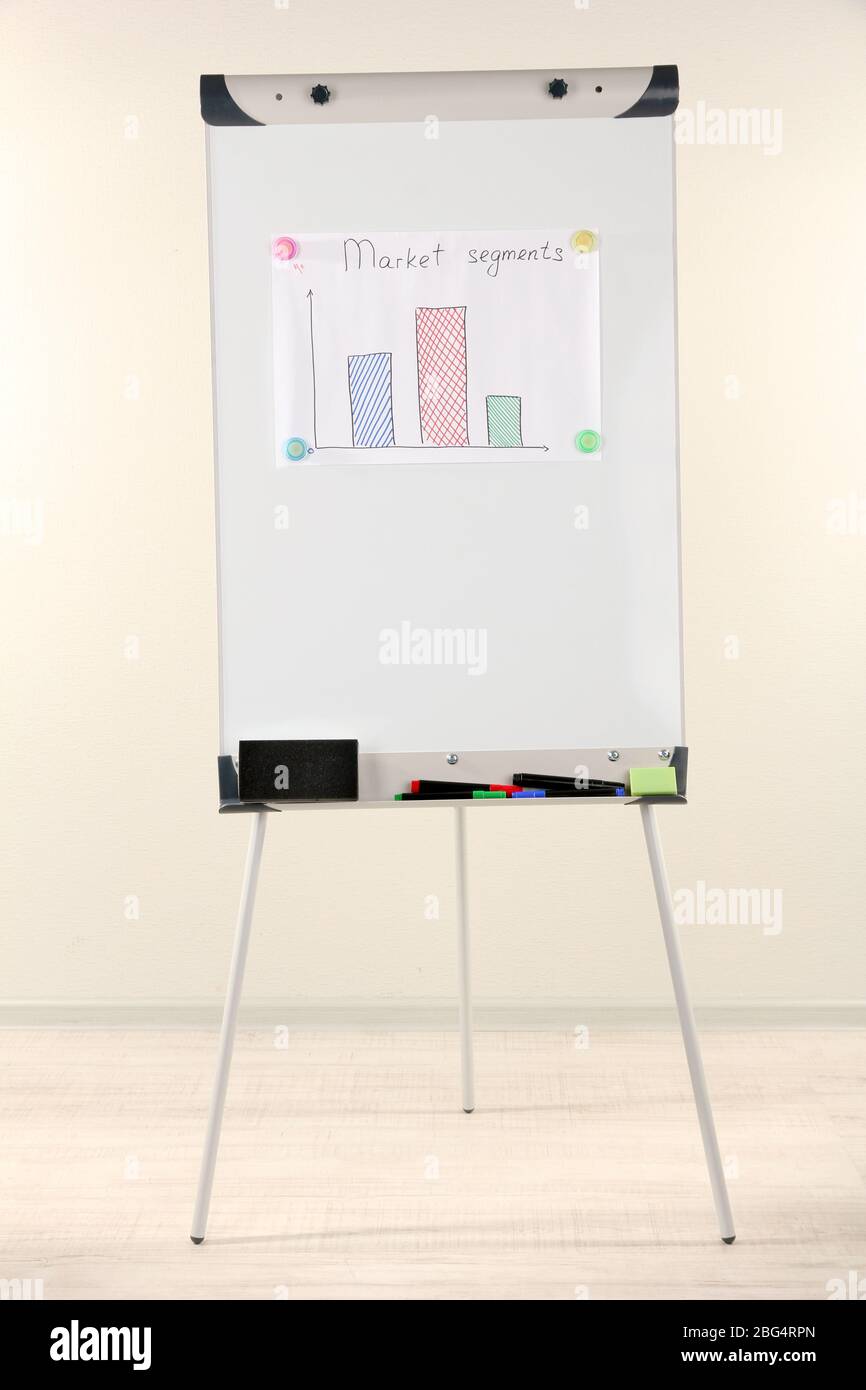 Flipchart in classroom Stock Photo - Alamy