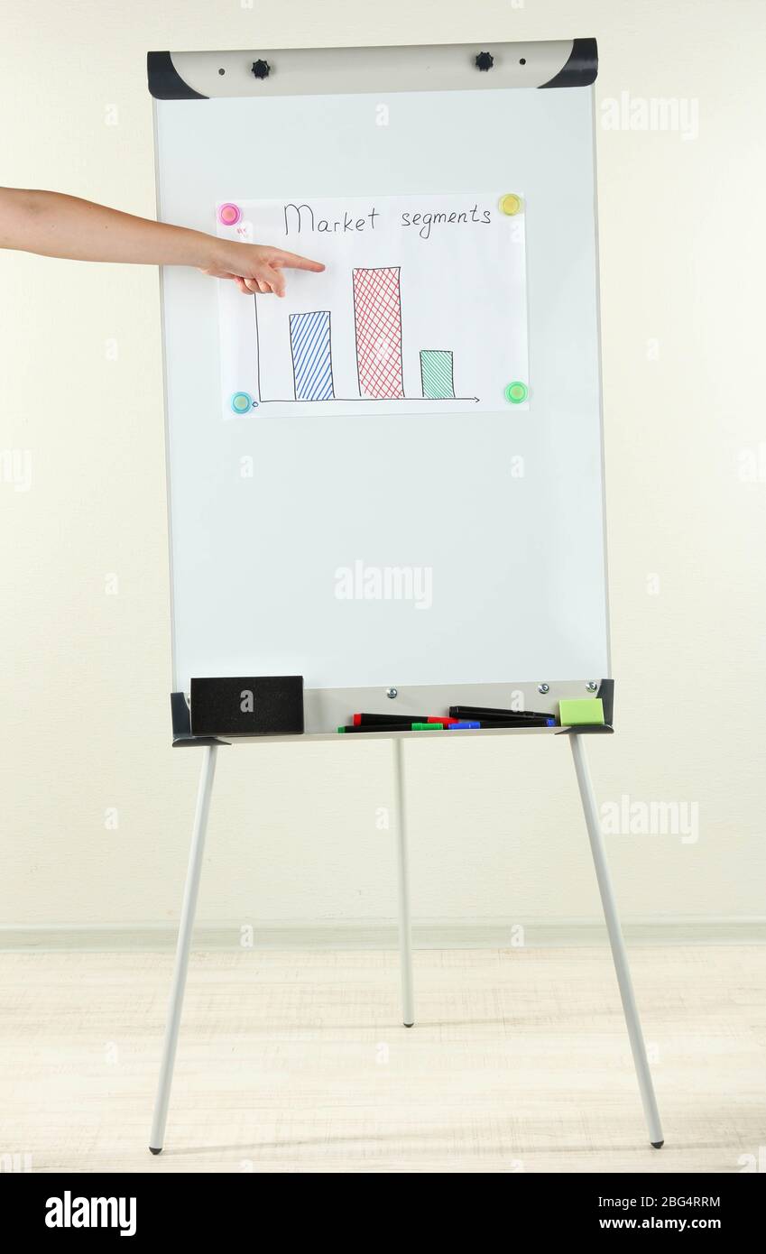 Flipchart in classroom Stock Photo - Alamy