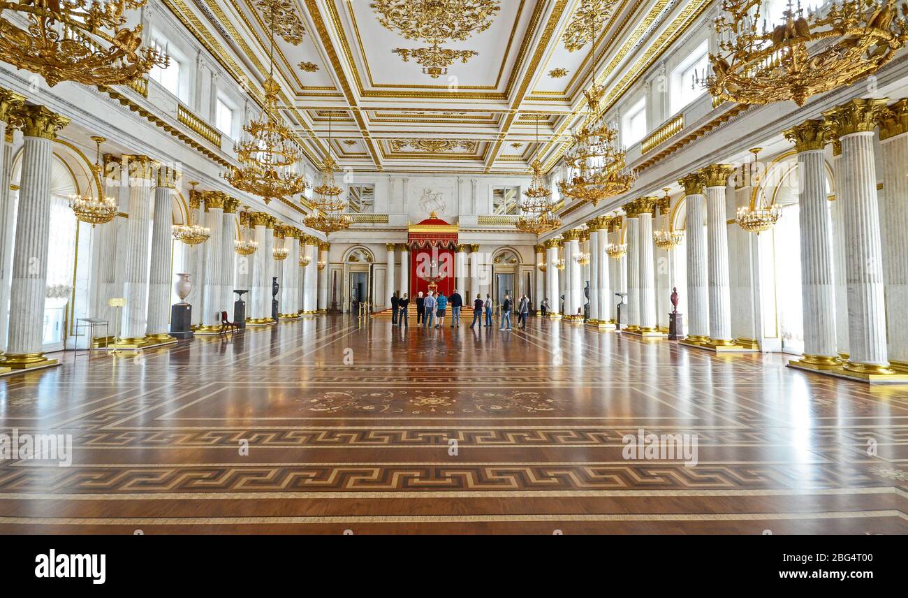 The Great Throne Room, Winter Palace, Hermitage, Saint Petersburg ...
