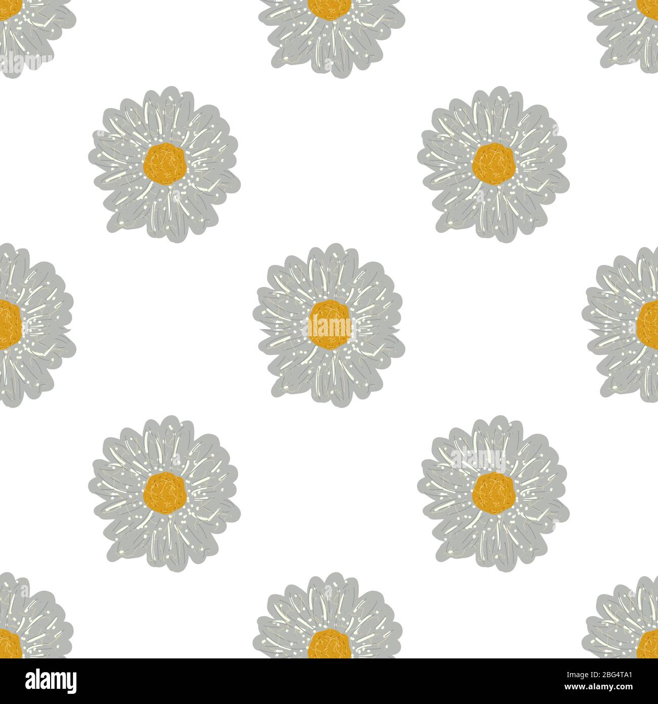 Cute camomile flower, illustration, vector on white background Stock ...