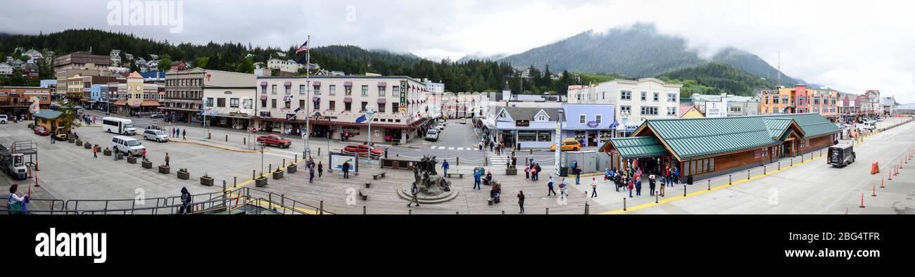 Front Street in Ketchikan, Alaska Stock Photo - Alamy