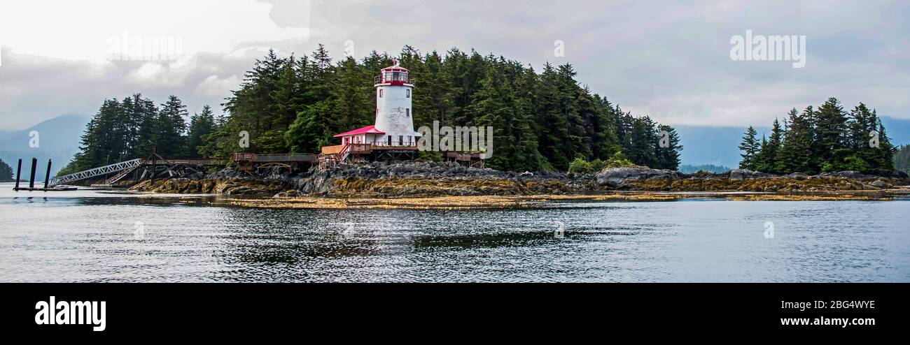 Sitka Lighthouse AKA Rockwell Lighthouse Stock Photo - Alamy