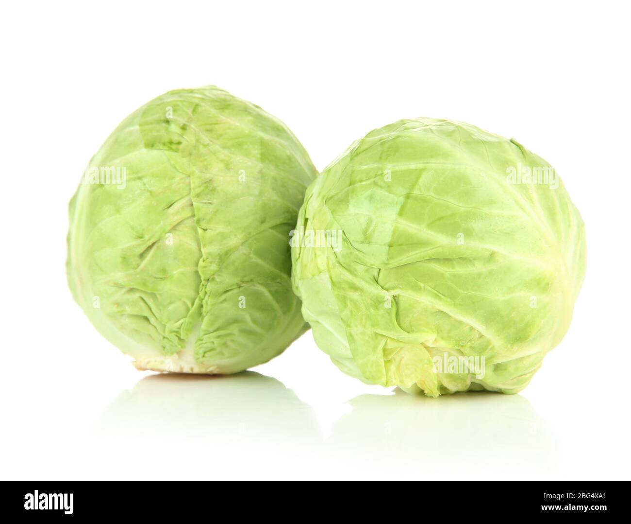 Green cabbage, isolated on white Stock Photo - Alamy