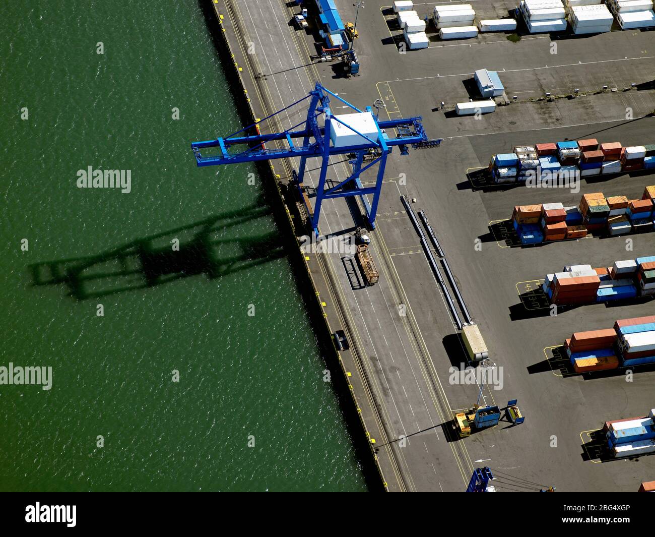 Aerial port shot hi-res stock photography and images - Alamy