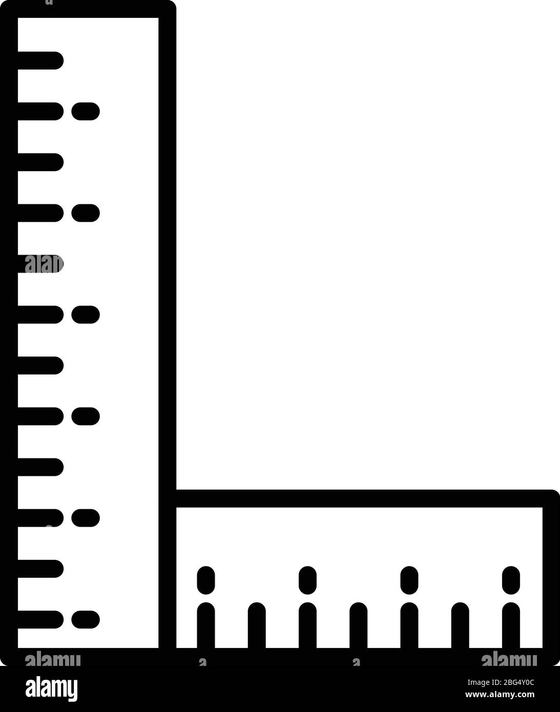 Angle ruler icon, outline style Stock Vector Image & Art - Alamy